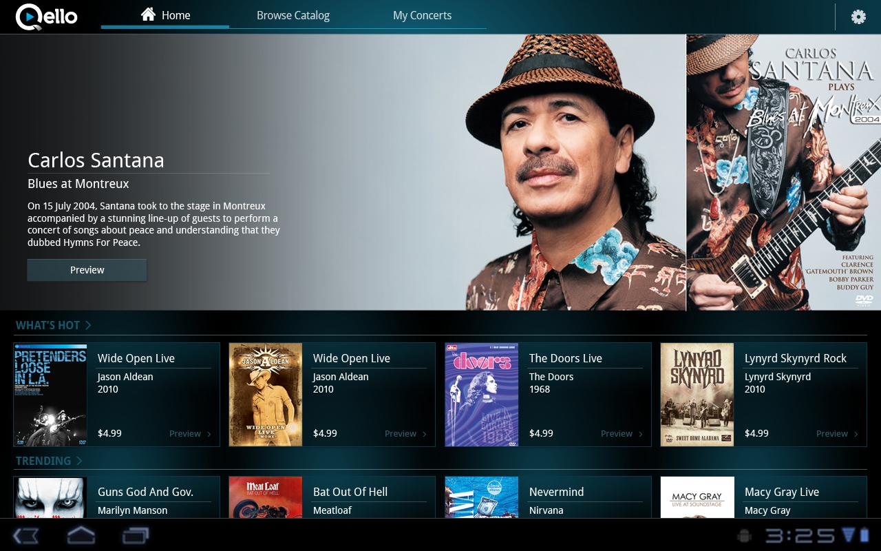 Stream Concerts & HD Music Videos with Qello - One Click Root
