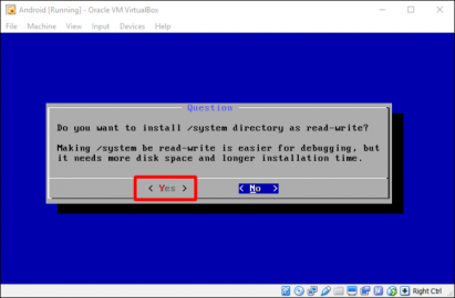 Installing Android in VirtualBox - One Click Root